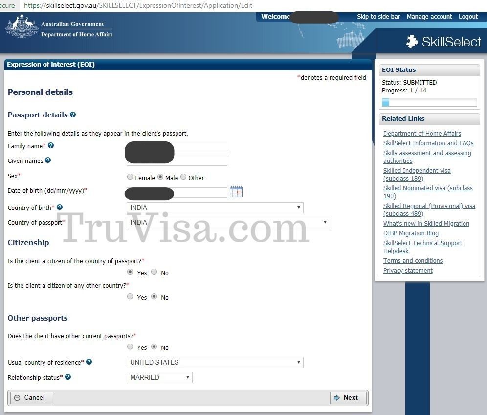 Các bước nộp đơn EOI SkillSelect để vào Thường Trú Nhân Úc | A - Z